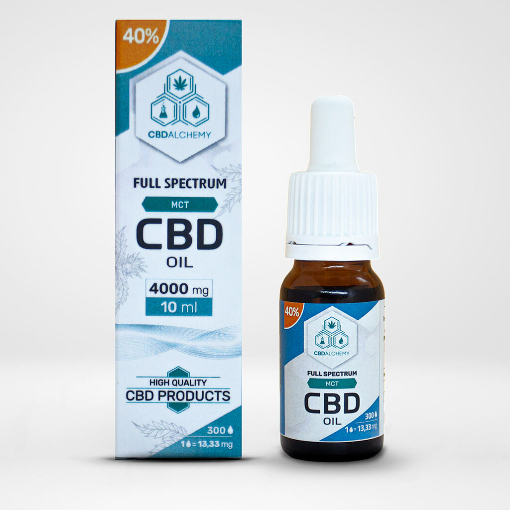 Huile CBD 40% – Full Spectrum – MCT | CBD Alchemy