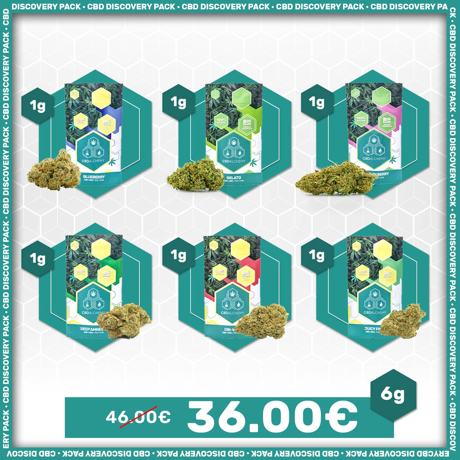 6g CBD Discovery Pack | CBD Alchemy